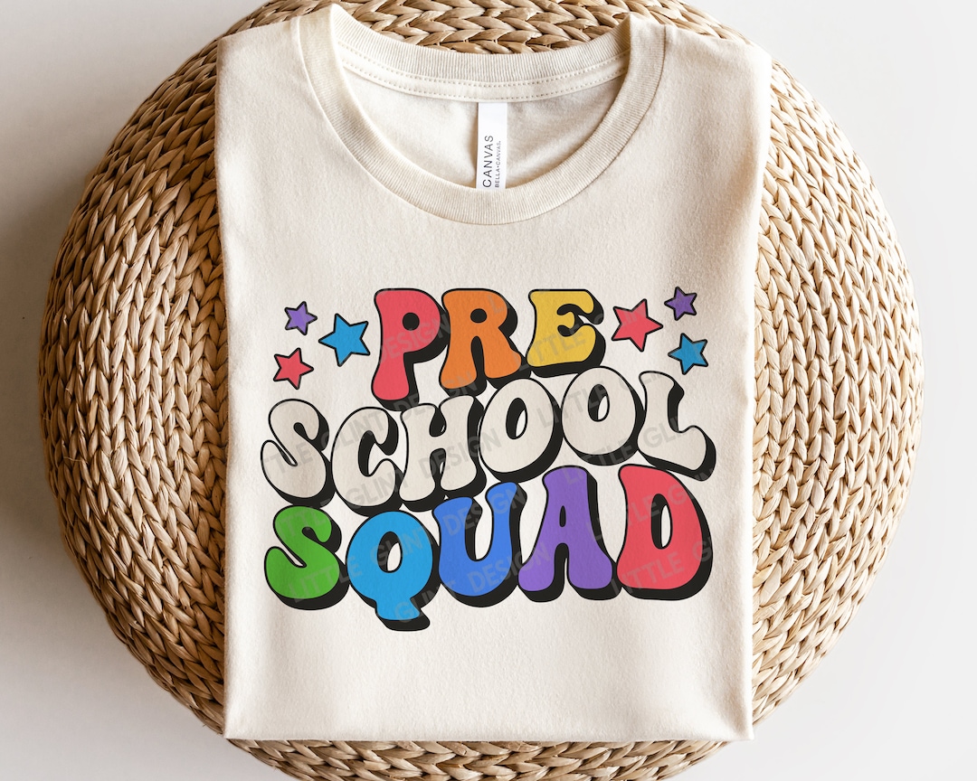 Preschool Squad SVG PNG, Back to School Svg, Preschool Teacher Svg ...