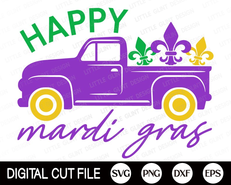 Happy Mardi Gras Svg Fat Tuesday Svg Fleur De Lis Svg Retro | Etsy