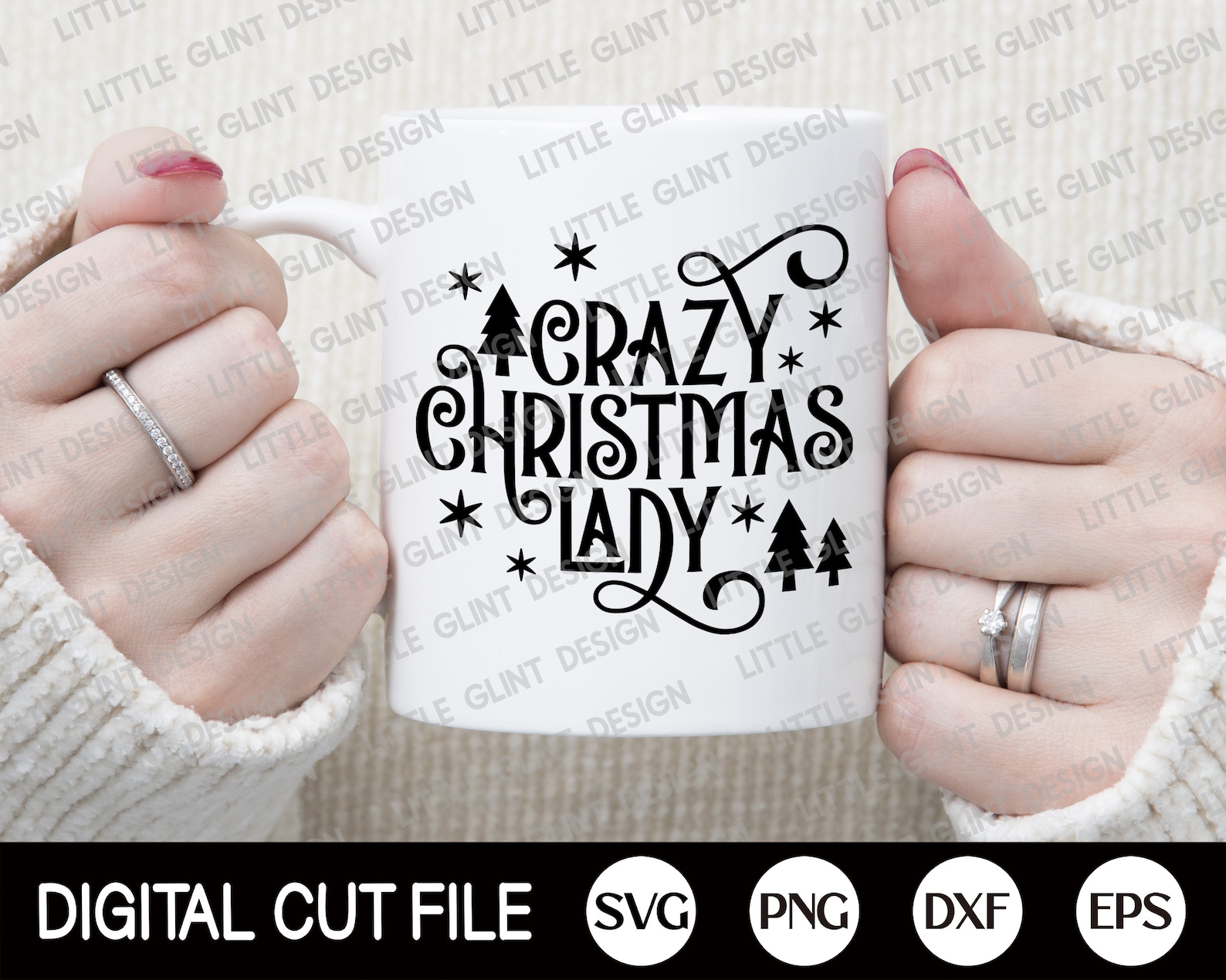 Crazy Christmas Lady SVG Christmas Svg Christmas Lady Svg - Etsy