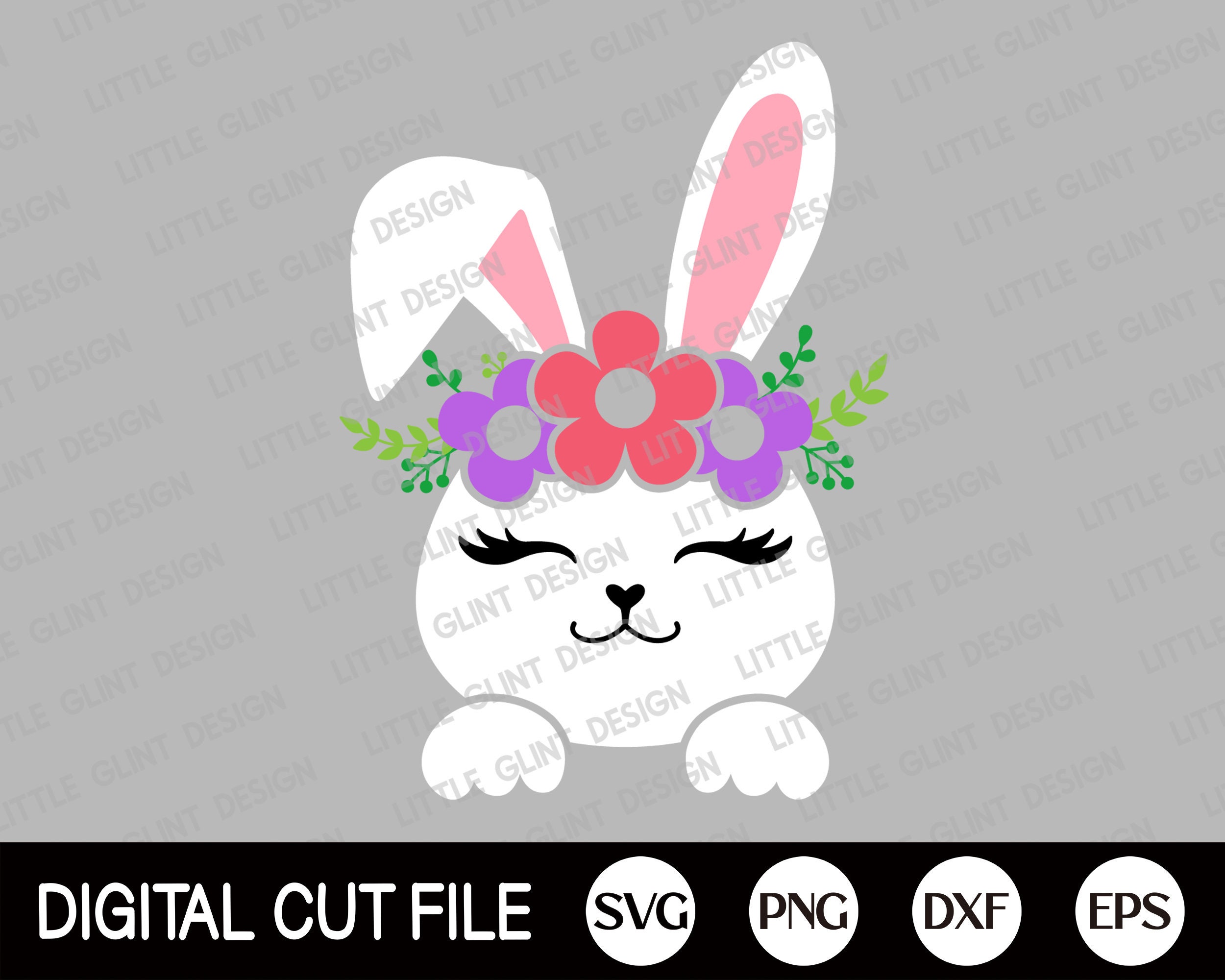 Easter Svg, Spring Bunny Girl Svg, Happy Easter Svg, Svg Easter Girl ...