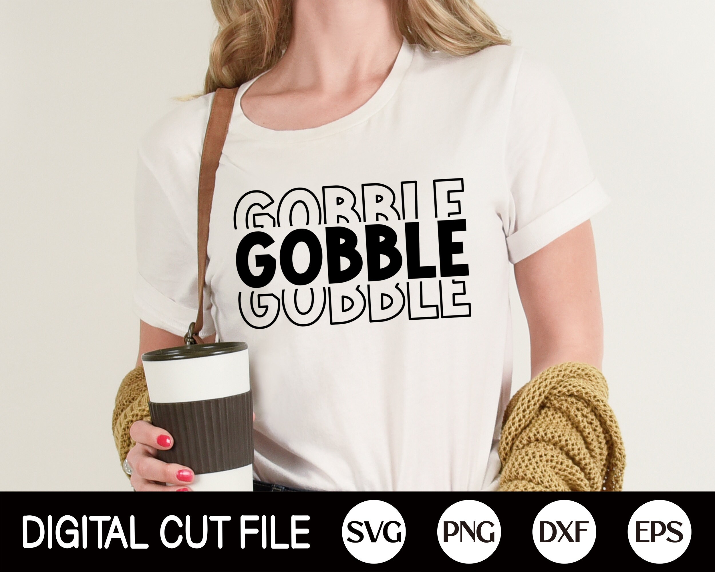 Gobble SVG Thanksgiving Svg Turkey Face Svg Gobble Png - Etsy