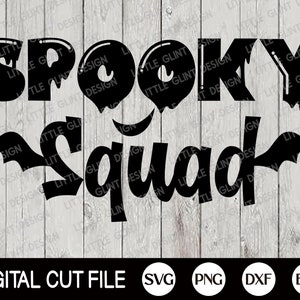Spooky Squad Svg, Halloween Svg, Spooky Svg, Halloween Costume ...