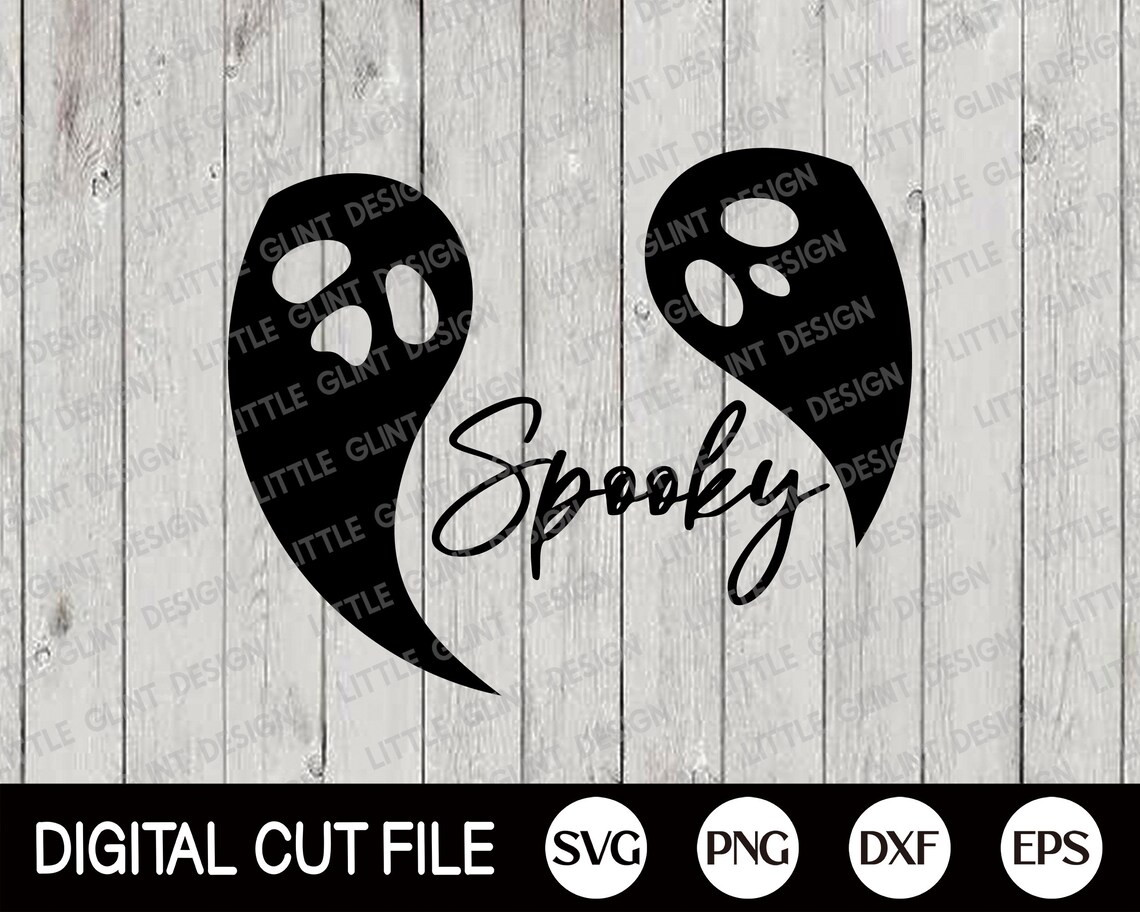 Spooky Welcome Sign SVG Halloween Svg Ghost Spooky Vibes - Etsy