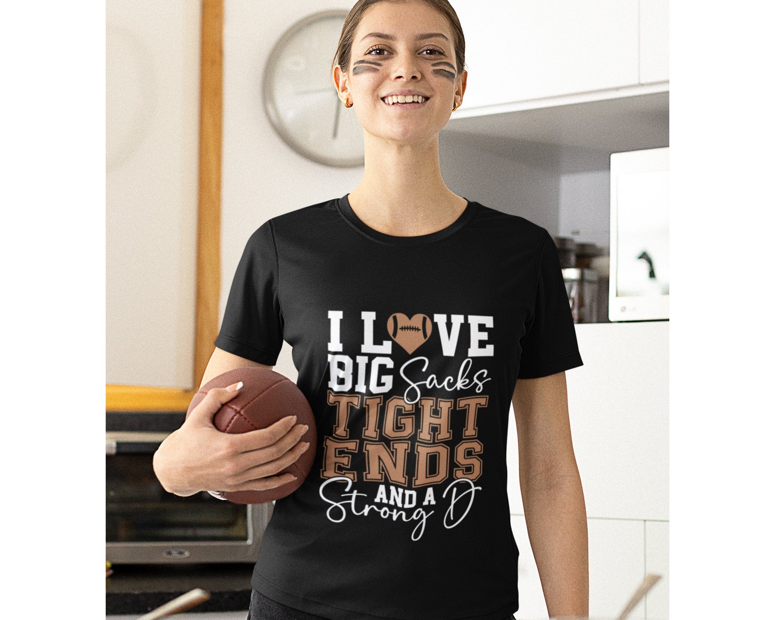 I Love Big Sacks Tight Ends and a Strong SVG, Football Mom Svg ...