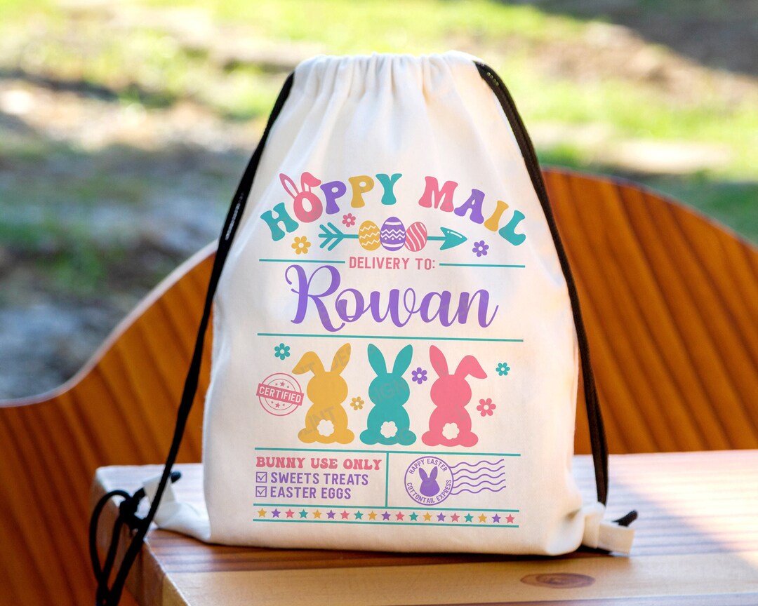 Easter Bunny Sack Bag SVG PNG, Retro Easter Svg, Special Delivery Bag ...