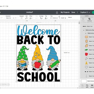 Welcome Back to School SVG, Gnome Png, First Day of School SVG, School ...