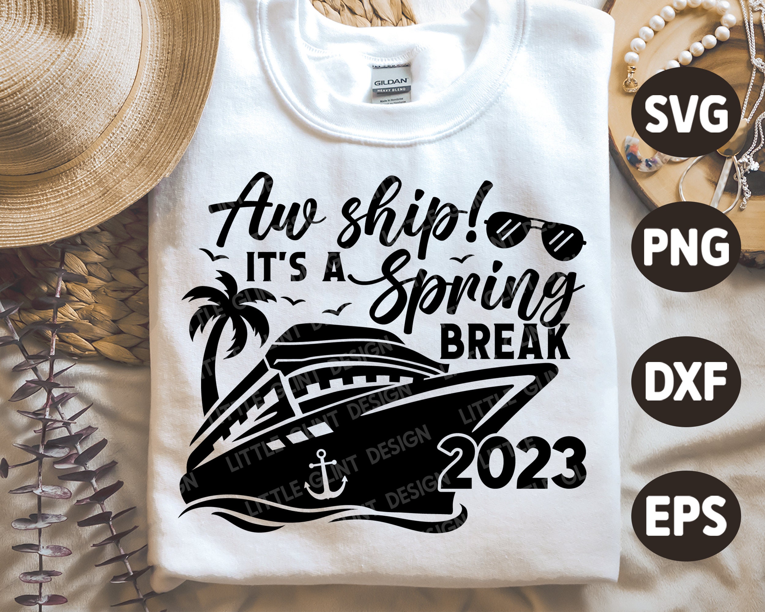 Spring Break Family Cruise SVG Aw Ship It's a Spring - Etsy