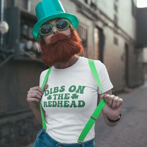 Dibs on the Redhead SVG, Retro St Patricks Day SVG, Shamrock Png ...
