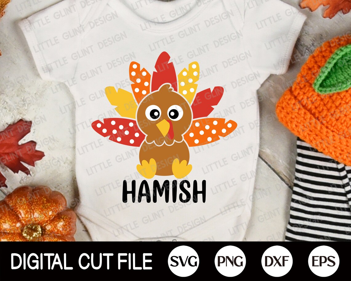 Baby Turkey Boy and Girl SVG Monogram Svg Thanksgiving Svg - Etsy