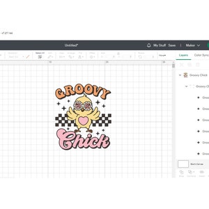 Groovy Chick SVG, Easter Chick SVG, Vintage Easter Girl Gift, Retro ...
