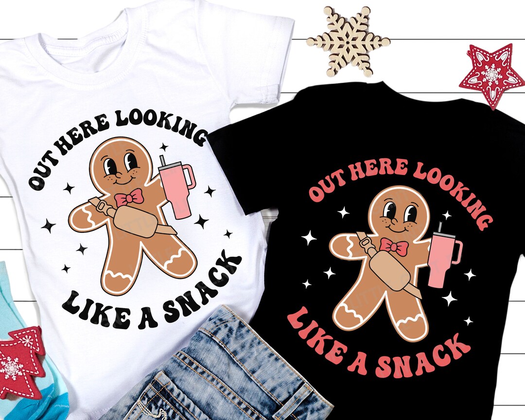 Out Here Looking Like a Snack Svg, Retro Christmas Gingerbread SVG ...
