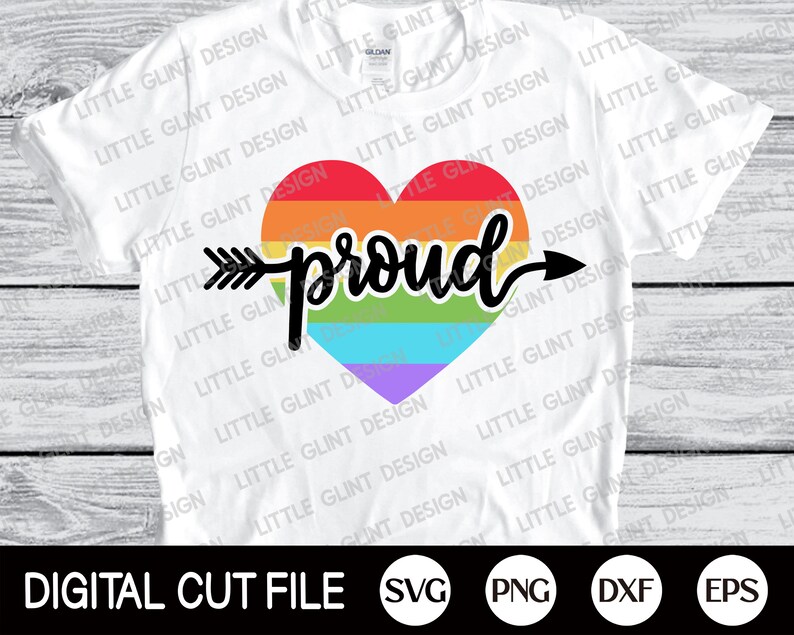 Gay Pride Svg Proud Svg Pride Png Rainbow Svg LGBTQ Svg | Etsy