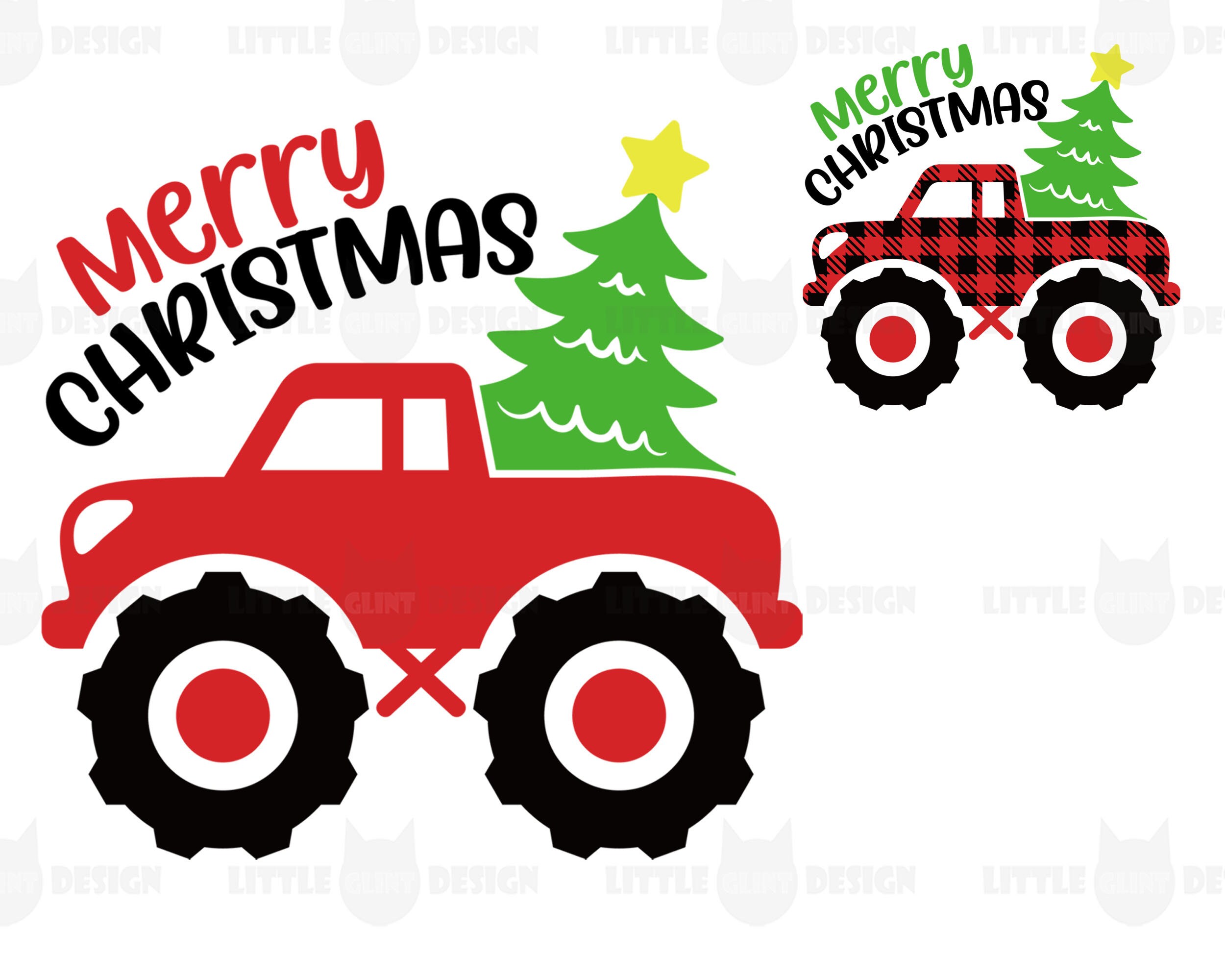 Christmas Truck Svg, Monster Truck Svg, Christmas Tree, Merry Christmas ...
