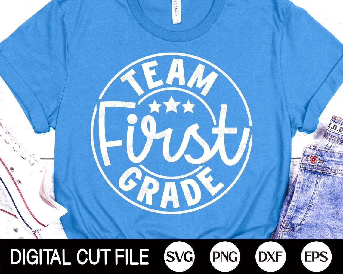 Team First Grade SVG Back to School Last Day of School SVG - Etsy