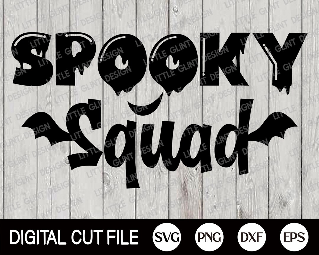 Spooky Squad Svg, Halloween Svg, Spooky Svg, Halloween Costume ...