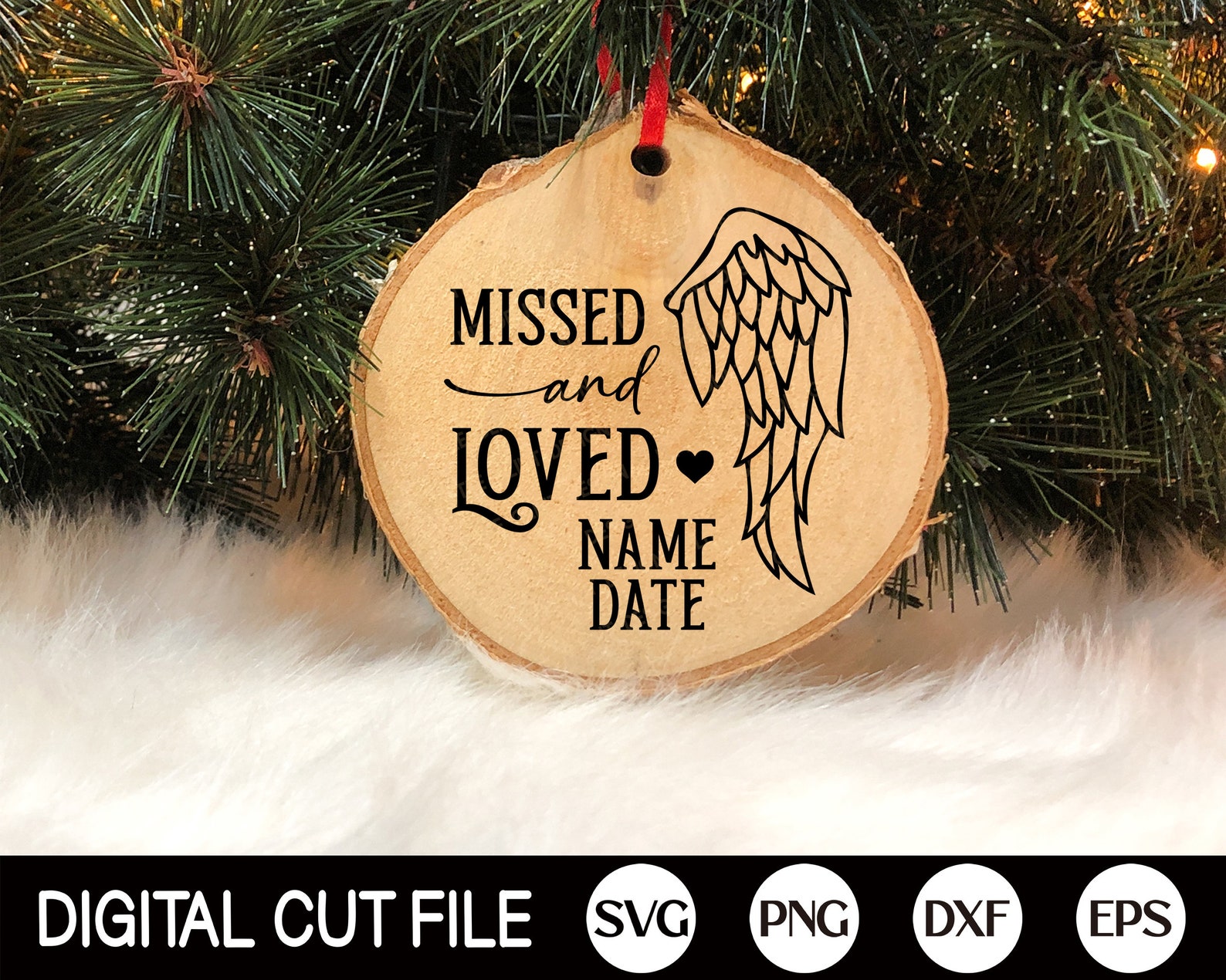 Memorial Christmas Ornament SVG Bundle Christmas Svg - Etsy