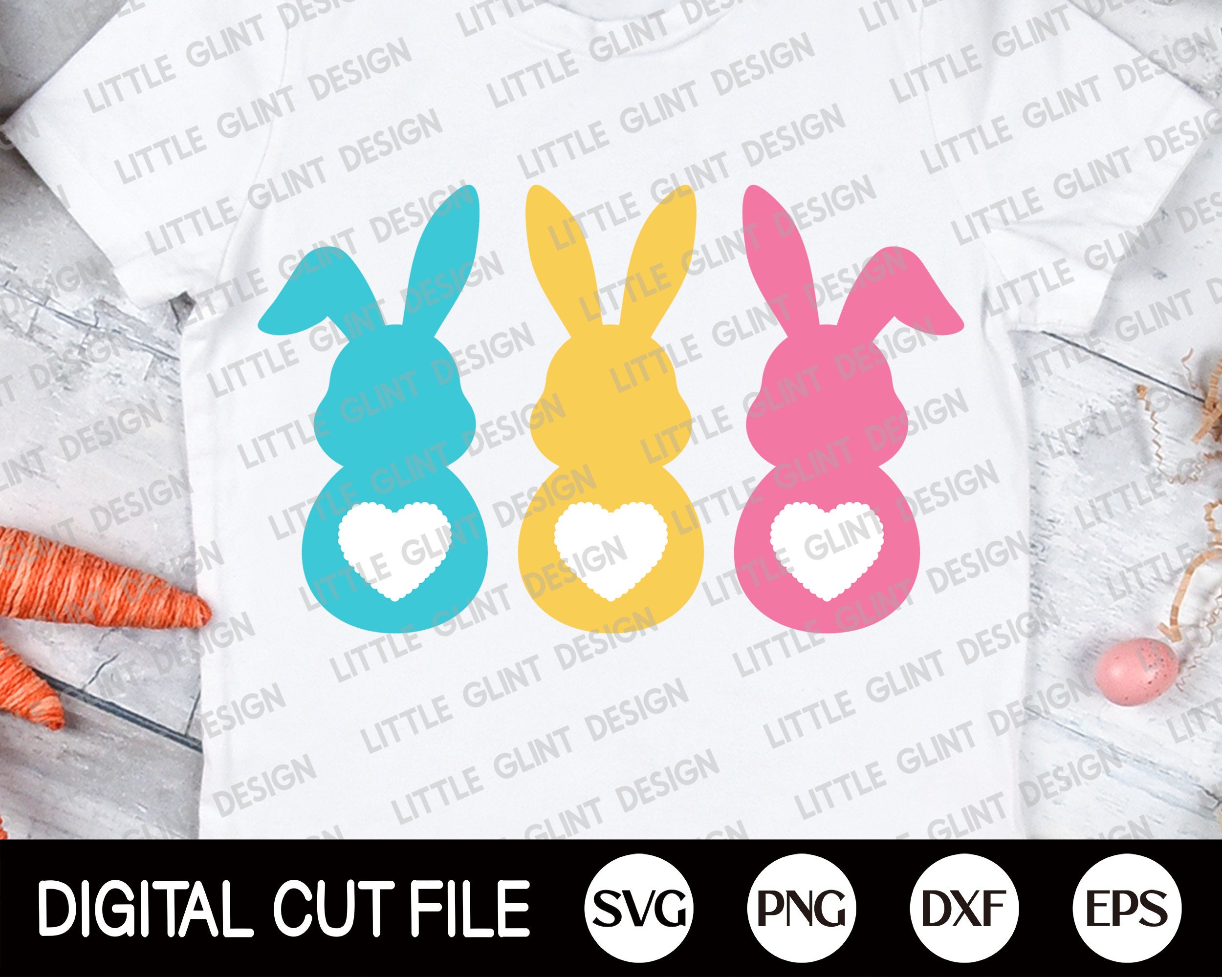 Bunny Svg Bundle Easter Svg Bundle Happy Easter Svg bunny | Etsy