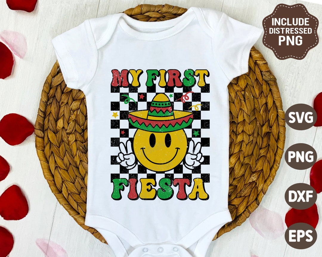 Buy My First Fiesta SVG Cinco De Mayo SVG 1st Birthday Shirt Online in ...