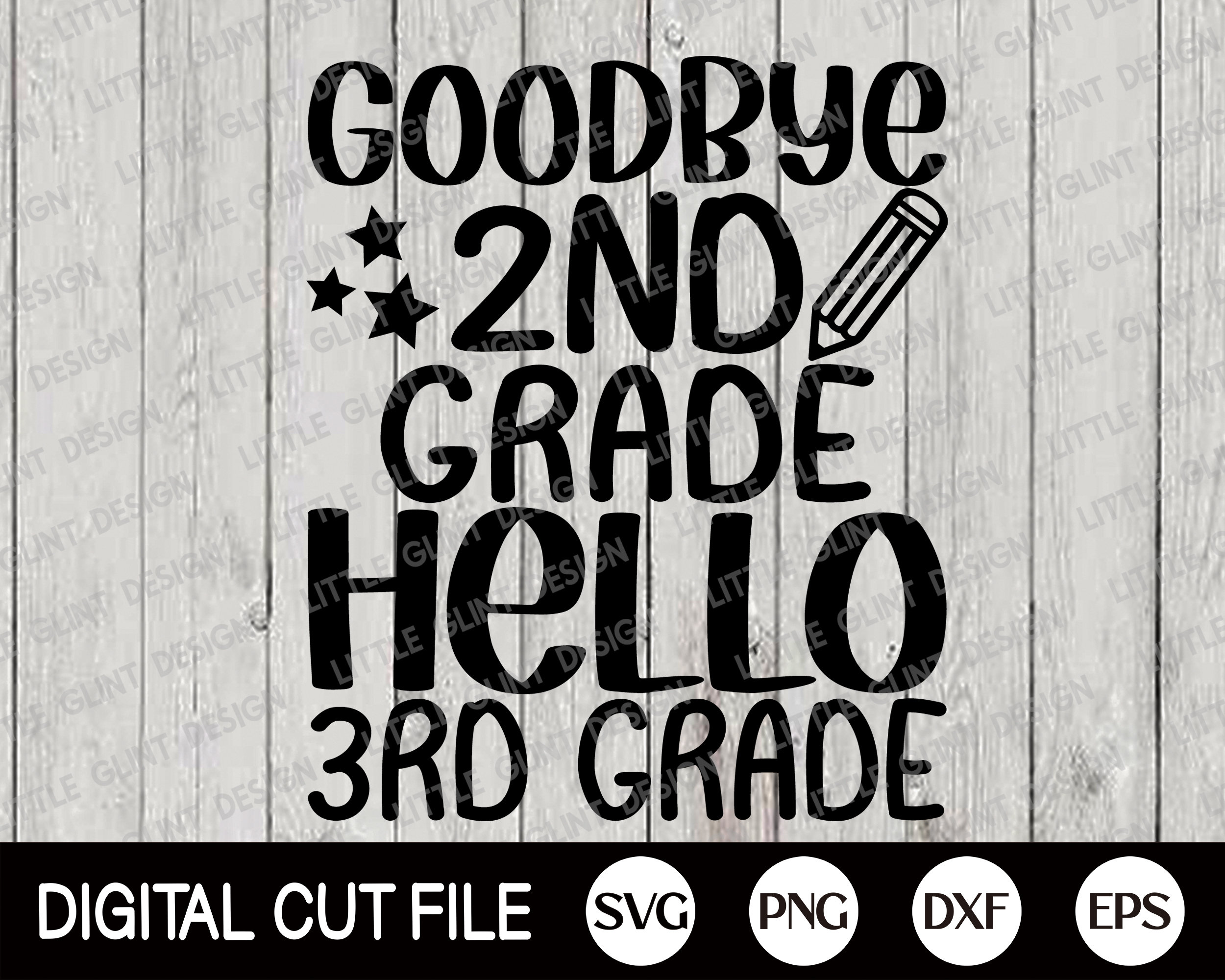 Goodbye 2nd Grade Hello 3rd Grade Svg 2nd grade Shirt Shcool | Etsy