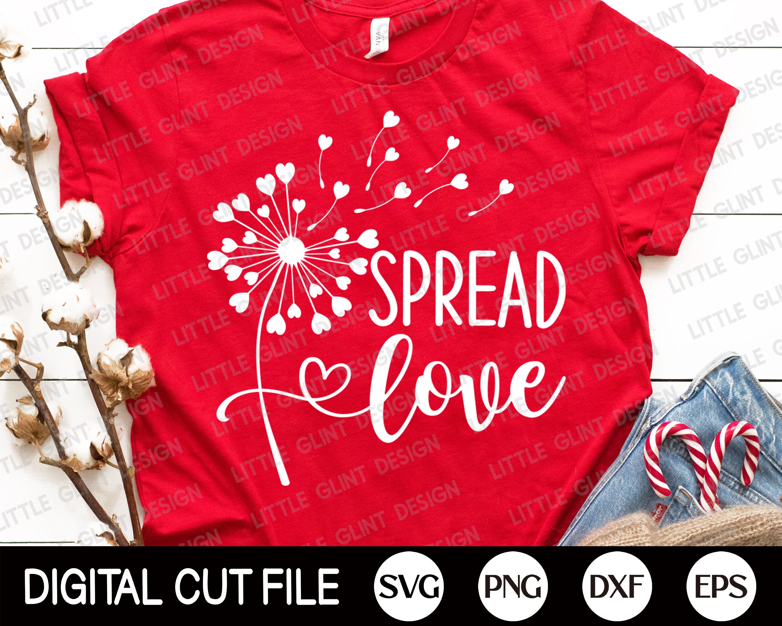 Spread Love SVG Valentine SVG Valentines Day SVG - Etsy