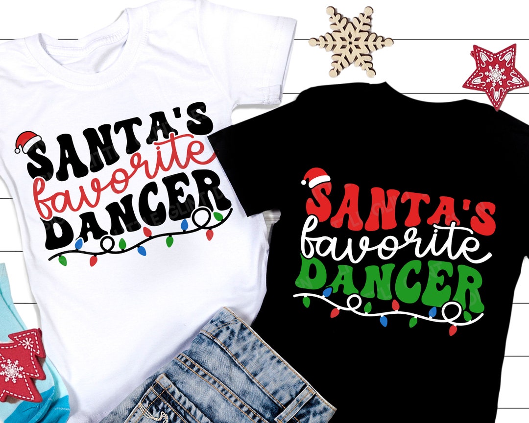 Santa's Favorite Dancer SVG, Christmas Svg, Christmas Light Png, Retro ...