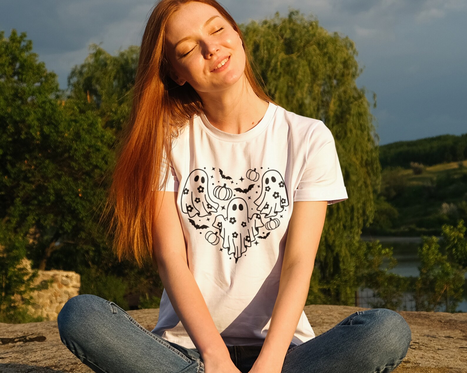 Daisy Ghost SVG, Cute Ghost Halloween Svg, Boo Svg, Ghost Svg, Spooky ...