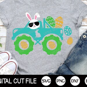 Rabbit in Truck Svg, Easter Svg, Happy Easter Svg, Easter Bunny Svg ...