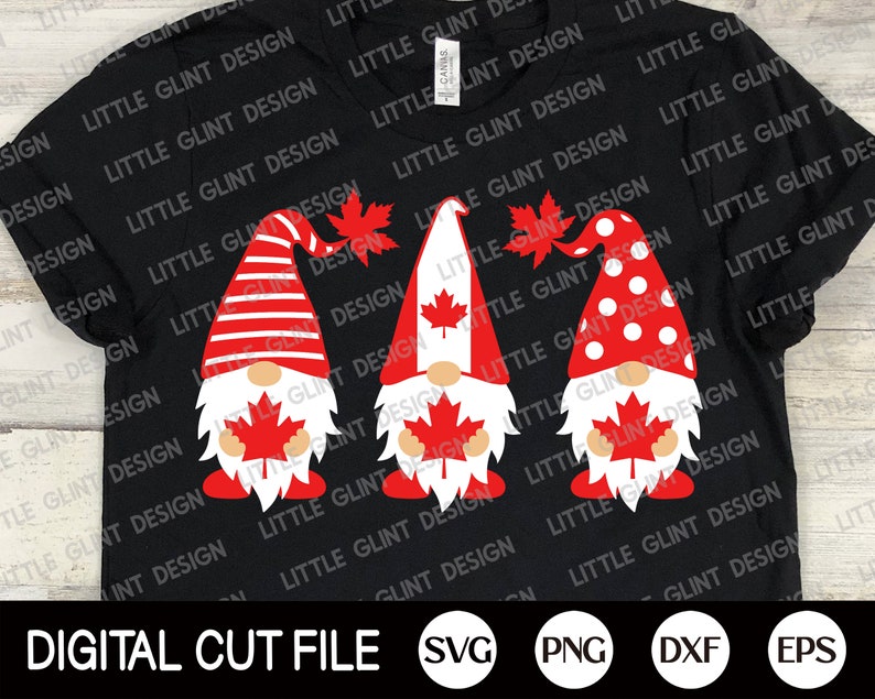 Canada Svg, Maple Leaf Gnome Svg, Canada Day Gnome Svg, Canada Flag ...