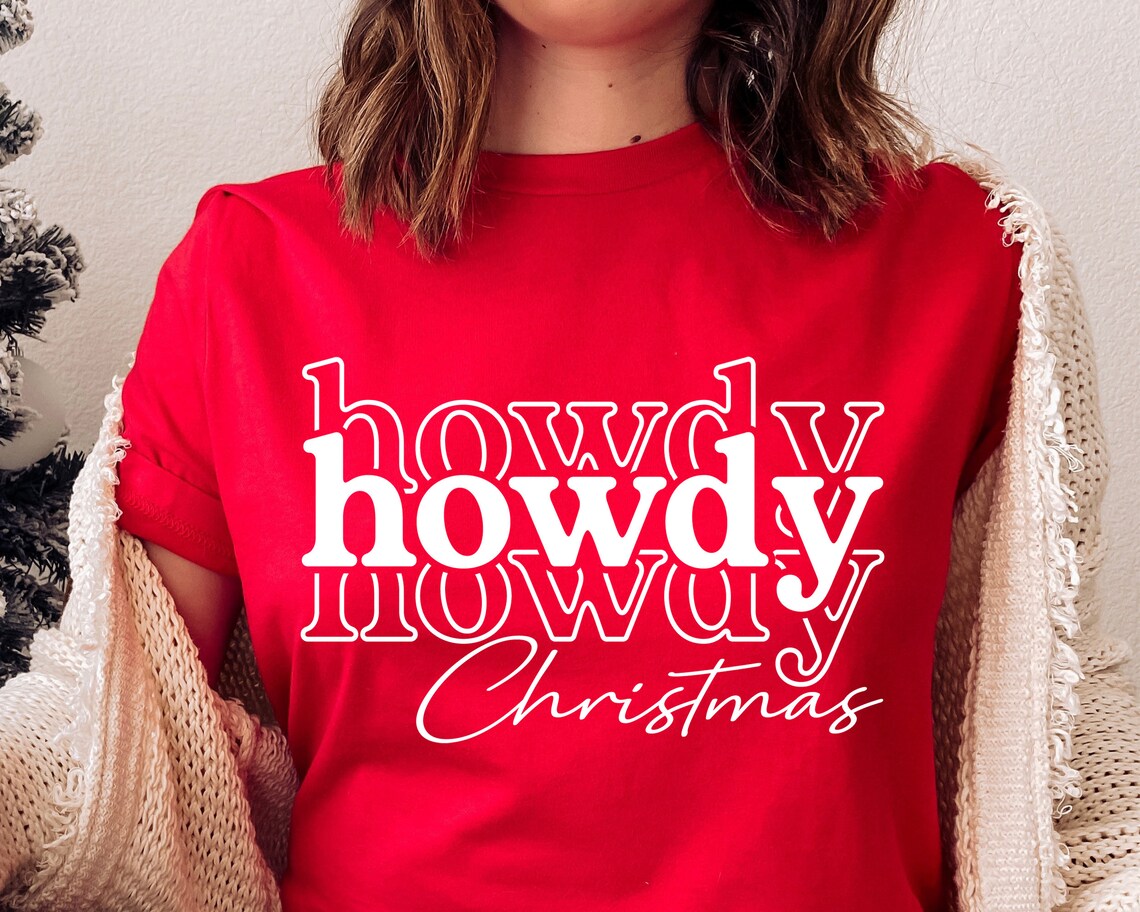 Howdy Christmas Svg Western Svg Winter Svg Merry Christmas - Etsy