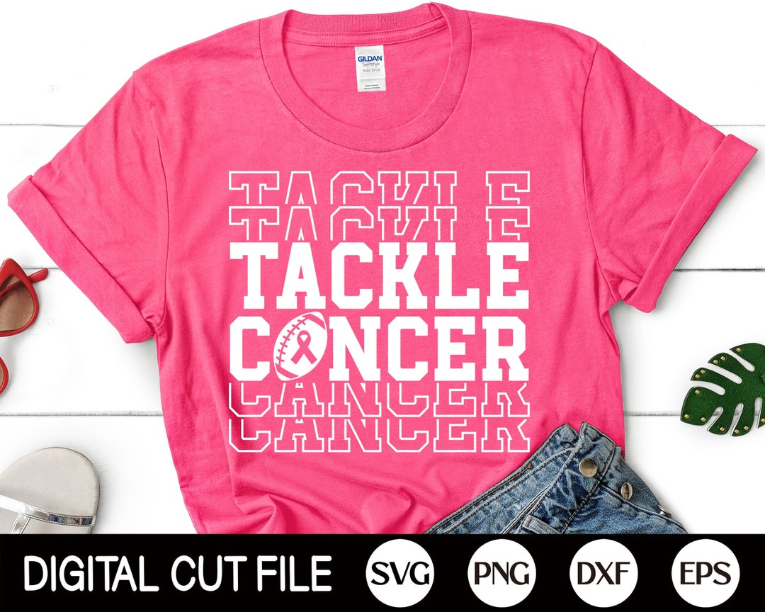 Tackle Cancer 2025 SVG, Breast Cancer Svg, Football Png, Cancer ...
