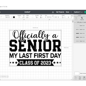 Officially a Senior My Last First Day Svg Last First Day - Etsy