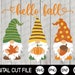 Hello Fall Gnome Svg Gnome Svg Pumpkin Spice Svg Autumn Cut - Etsy