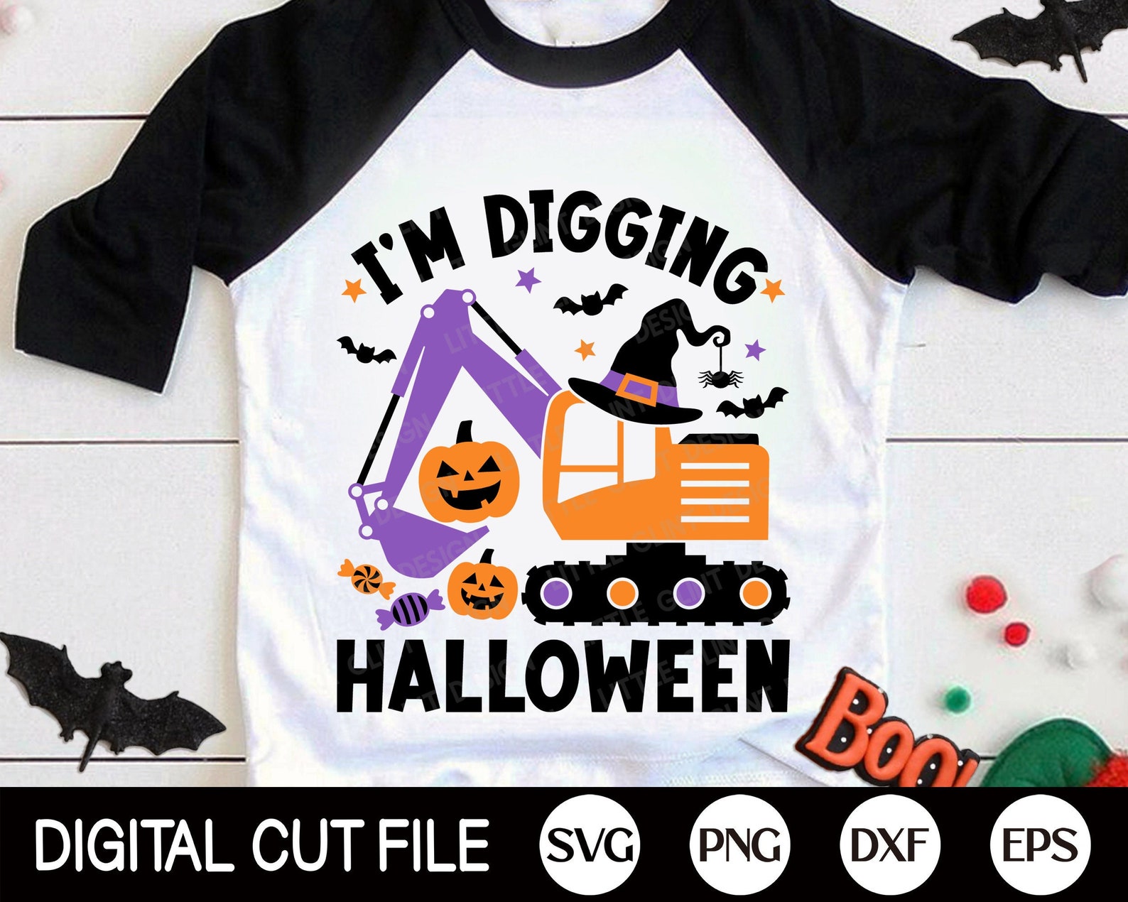 I'm Digging Halloween SVG Kids Halloween Svg Excavator - Etsy