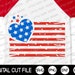Fourth of July Svg, American Heart Flag Svg, Independence Day, Memorial ...