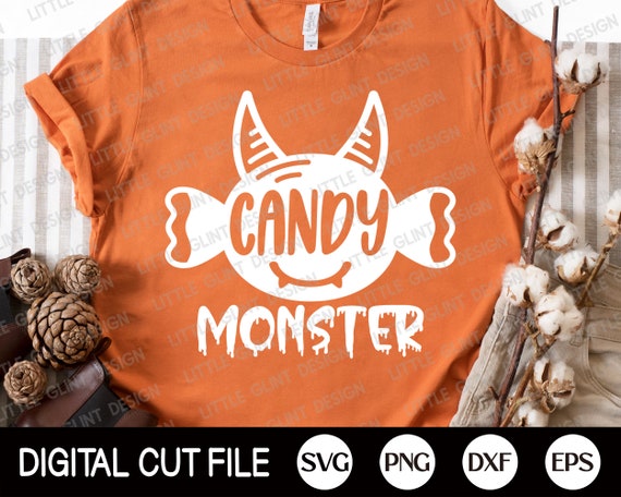 Candy Monster Svg Halloween Svg Spooky Svg Halloween - Etsy