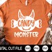 Candy Monster Svg, Halloween Svg, Spooky Svg, Halloween Costume ...