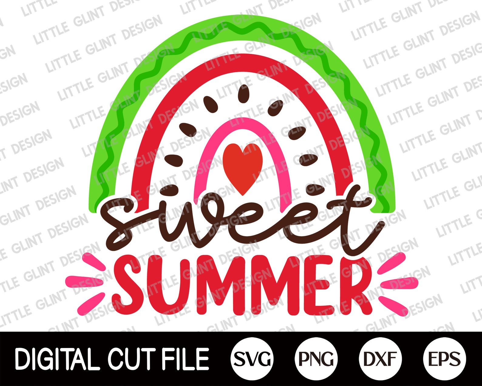 Sweet Summer Svg Summer Svg Rainbow Watermelon Beach Cut - Etsy