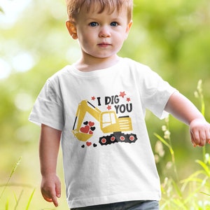 I Dig You SVG, Kids Valentine SVG, Excavator Svg, Funny Valentines Day ...