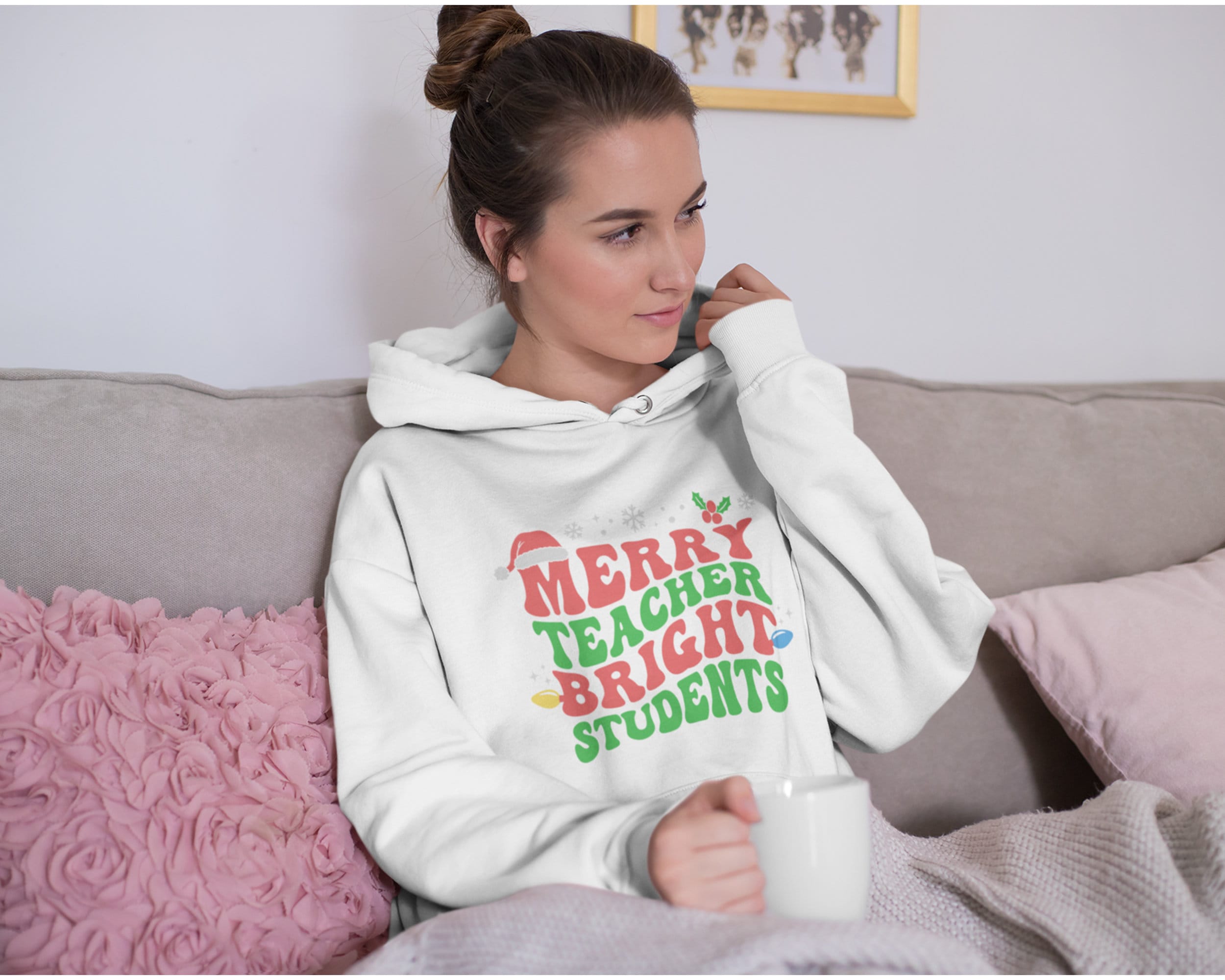 Merry Teacher Bright Students SVG Christmas Teacher Svg - Etsy