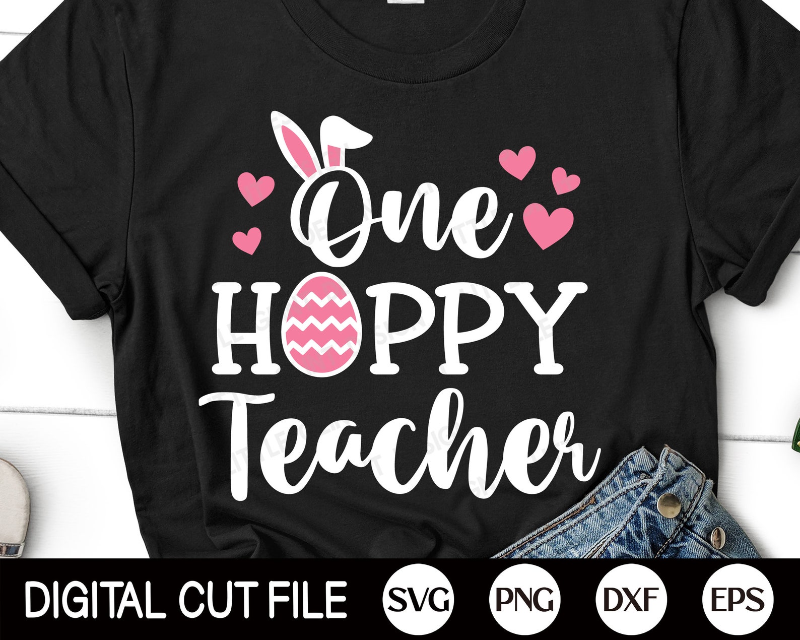 One Hoppy Teacher Svg Teacher Easter Svg Easter Egg Svg - Etsy