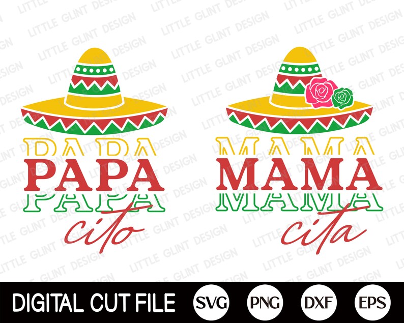 Mamacita and Papacita SVG Cinco De Mayo Svg Margarita Svg - Etsy