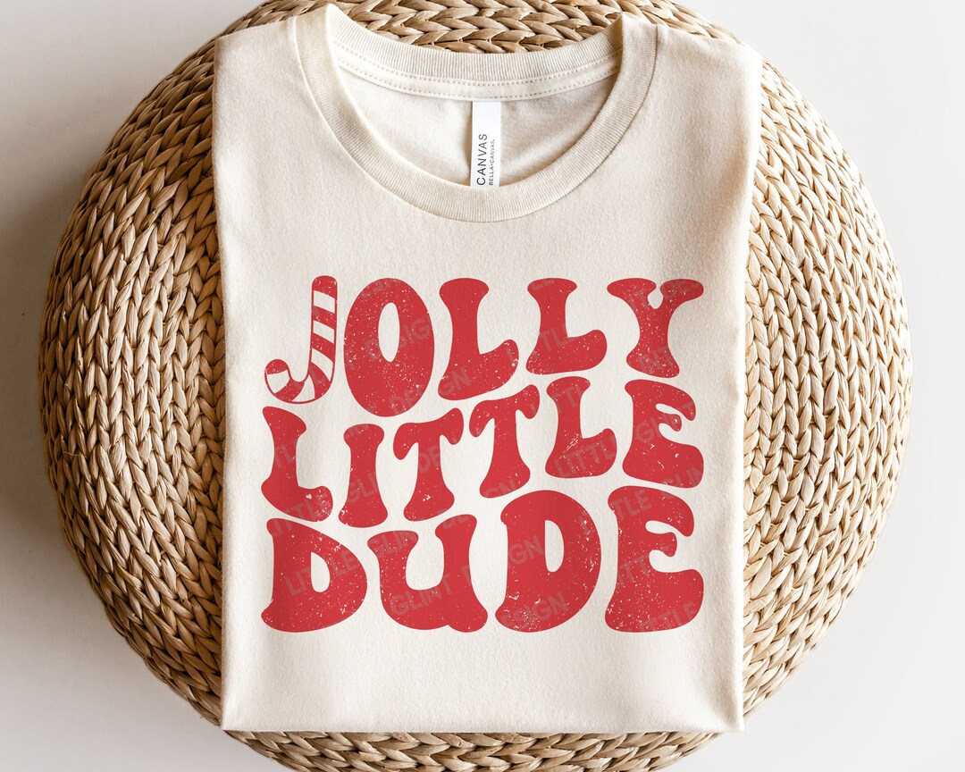Jolly Little Dude SVG, Christmas SVG PNG, Holly Jolly Baby Png, Retro ...