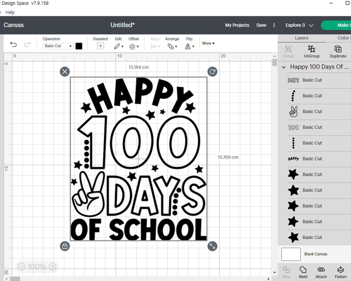 Happy 100 Days of School SVG 100 Days of School Svg 100th - Etsy