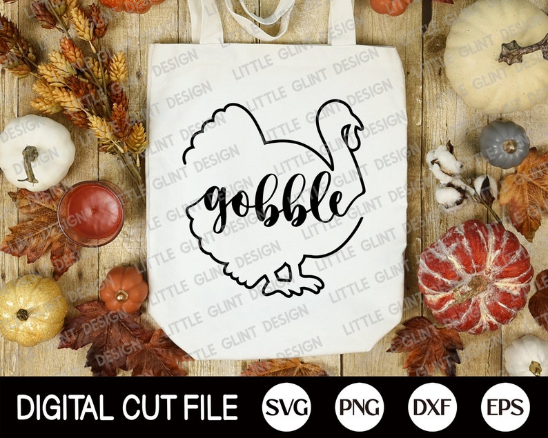 Gobble SVG Thanksgiving Svg Turkey Face Svg Gobble Png - Etsy
