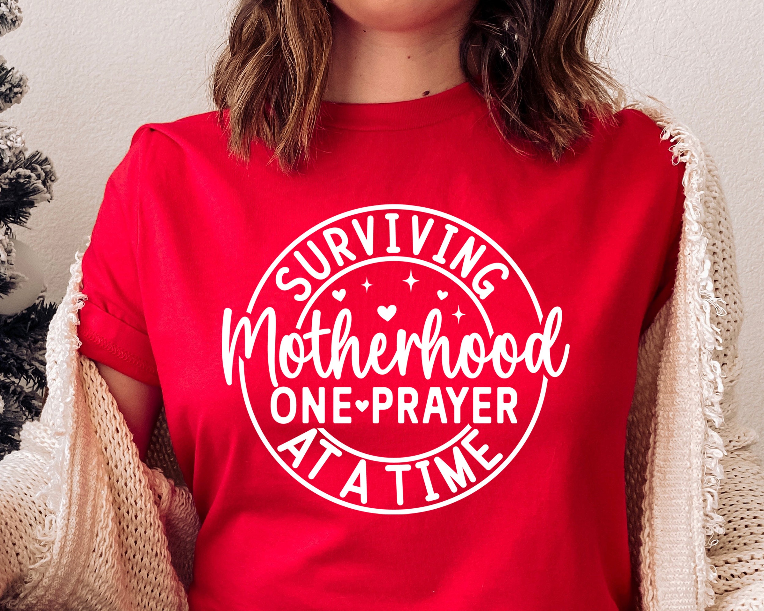 Surviving Motherhood One Prayer SVG Mothers Day Svg Coffee - Etsy
