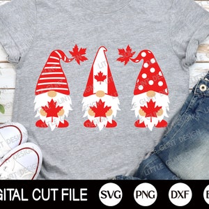 Canada Svg, Maple Leaf Gnome Svg, Canada Day Gnome Svg, Canada Flag ...