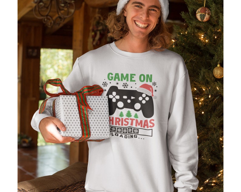 Game on Christmas SVG, Funny Christmas Svg, Gamer Quote Svg, Kids ...