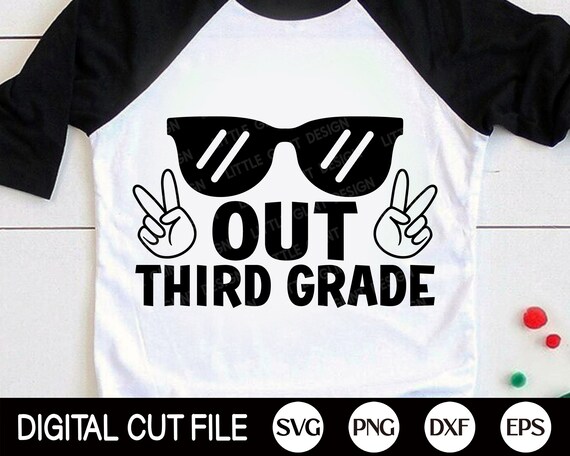 Peace Out 3rd Grade SVG Last Day of School Svg Third Grade - Etsy