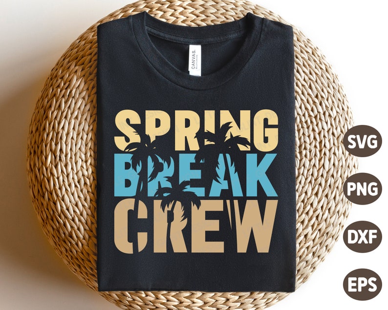 Spring Break Crew SVG Spring Break Svg Beach Png Vacay Mode - Etsy