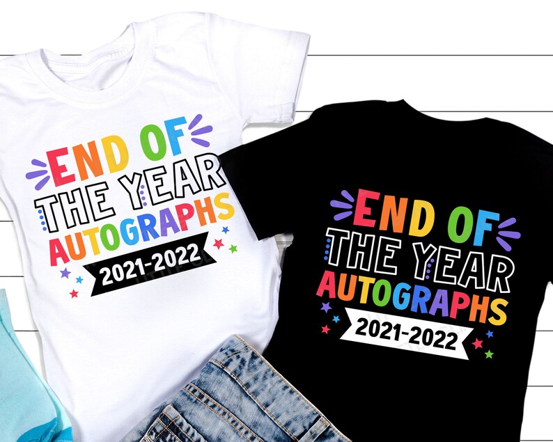 End of the Year Autographs SVG Last Day Autographs Svg Last - Etsy
